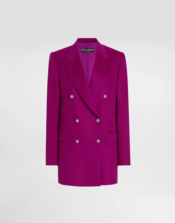 Dolce & Gabbana Oversize Double-breasted Cashmere Jacket Blazers