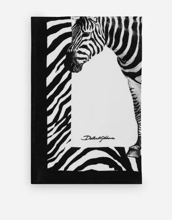 Dolce & Gabbana Terry Cotton Beach Towel All Over-patterned Towels