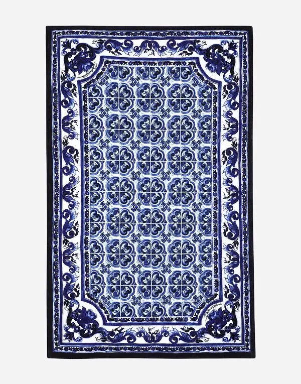 Dolce & Gabbana Terry Cotton Beach Towel All Over-patterned Towels - Multicolor