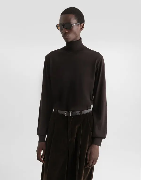 Dolce & Gabbana Cashmere Turtleneck Pullover - Brown