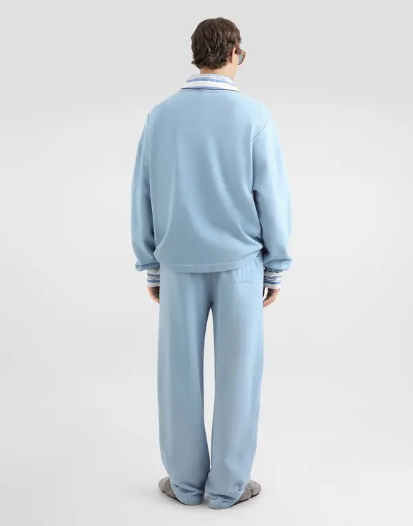 Dolce & Gabbana Treated Cotton Sweatshirt Sweatshirts Light Blue