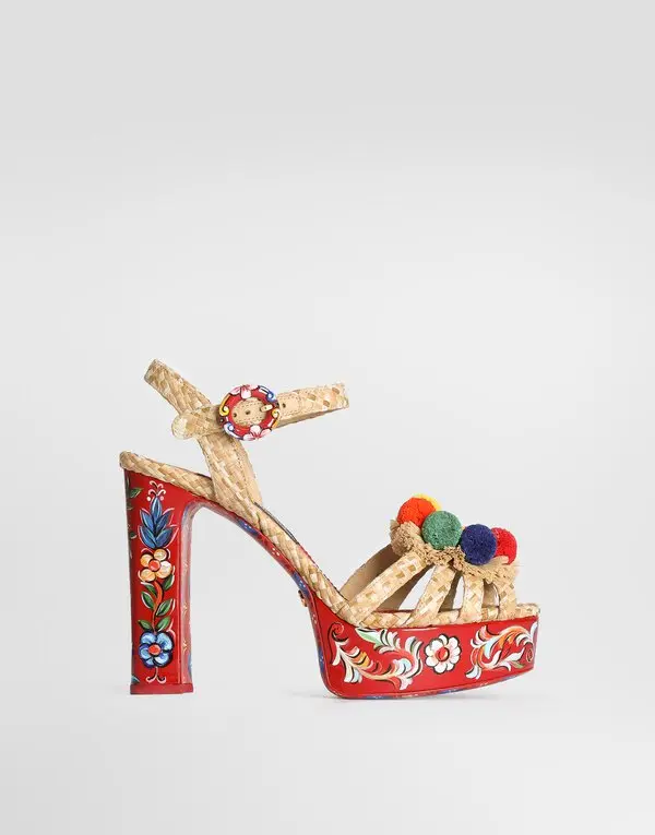Dolce & Gabbana Sandalo Plt Sandals And Wedges - Multicolor