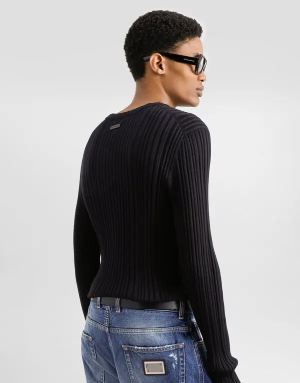 Dolce & Gabbana Silk And Cotton Pullover Sweaters And Cardigans