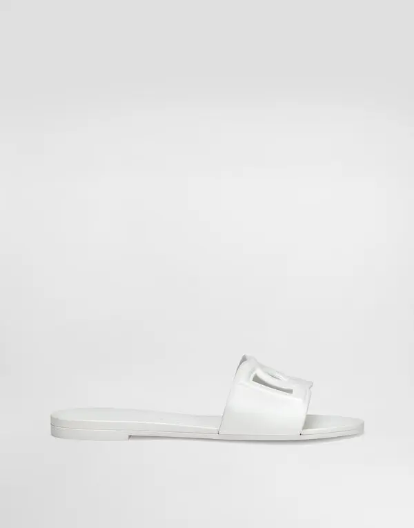 Dolce & Gabbana Beachwear Slides And Mules Rubber - White