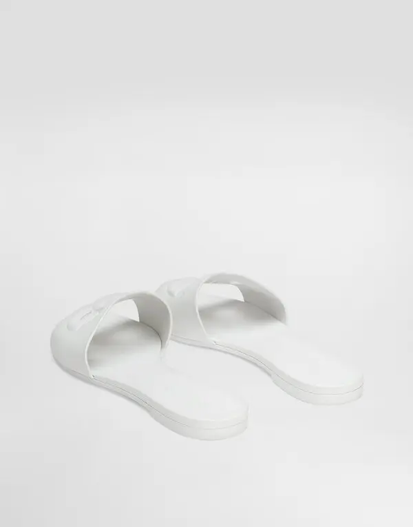 Dolce & Gabbana Beachwear Slides And Mules Rubber - White