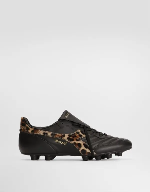 Dolce & Gabbana X Diadora Calfskin Lace-up Sneakers - Multicolor