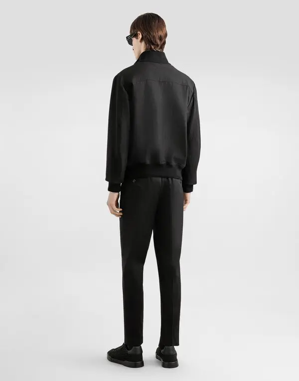 Dolce & Gabbana Linen Blouson Coats And Jackets