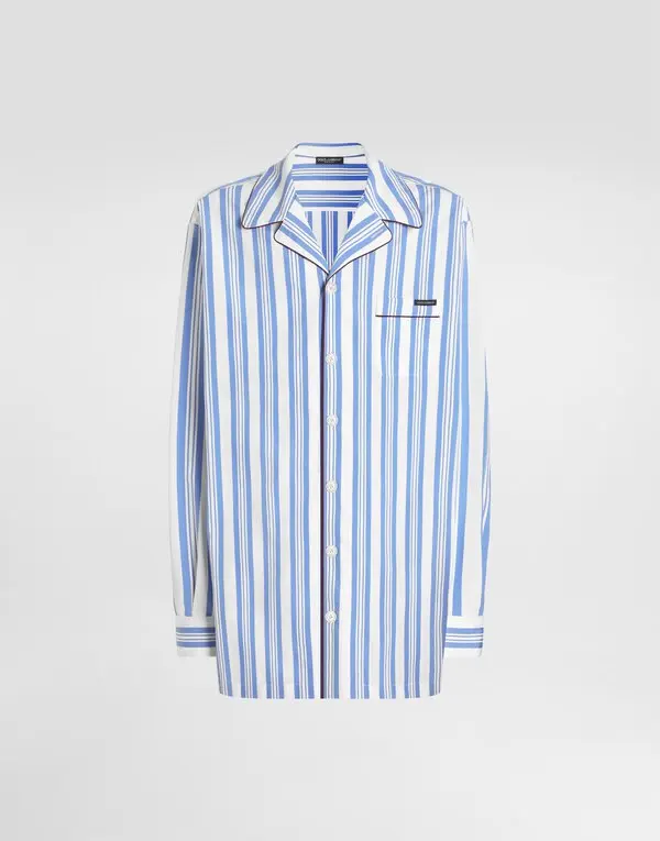 Dolce & Gabbana Striped Poplin Vanity Shirt Shirts