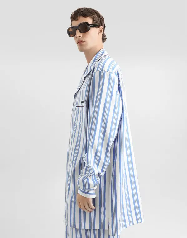 Dolce & Gabbana Striped Poplin Vanity Shirt Shirts