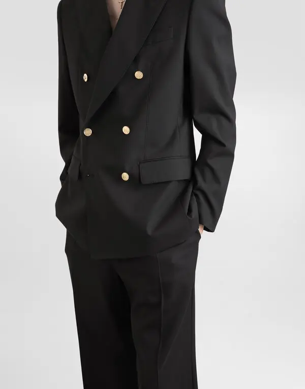 Dolce & Gabbana Double-breasted Martini-fit Wool Suit Suits And Blazers