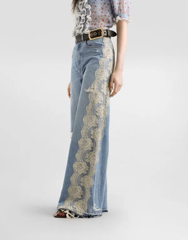 Dolce & Gabbana 5-pocket Denim Trousers Denim And Jeans Multi-colored
