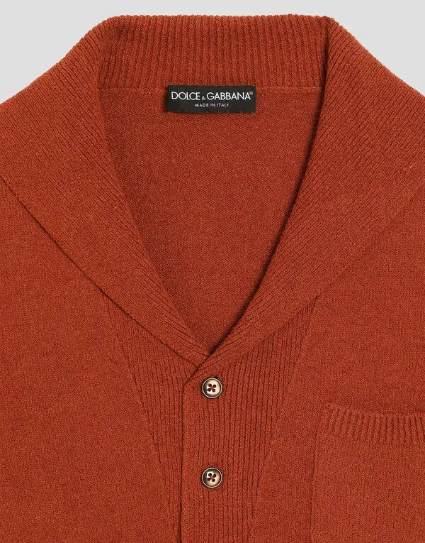 Dolce & Gabbana Smooth Knit Polo Shirt Sweaters And Cardigans - Red