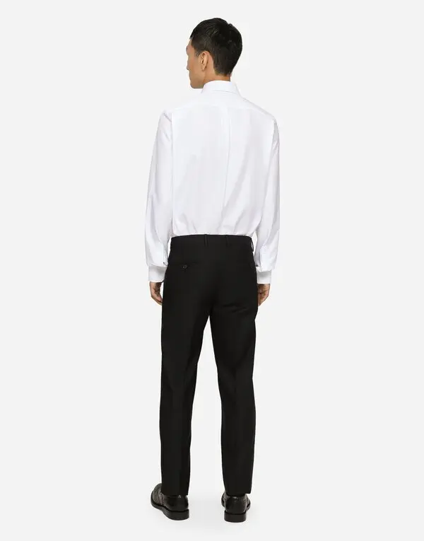 Dolce & Gabbana Cotton Micro-jacquard Martini-fit Shirt Shirts Cotton