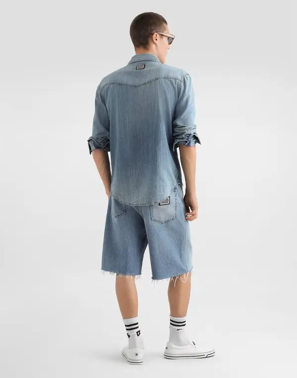 Dolce & Gabbana Denim Shirt Denim Multi-colored