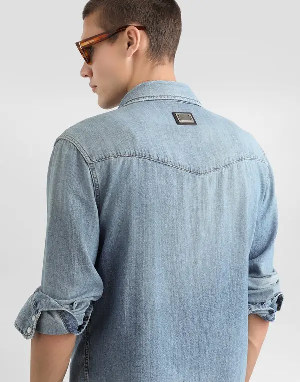 Dolce & Gabbana Denim Shirt Denim Multi-colored