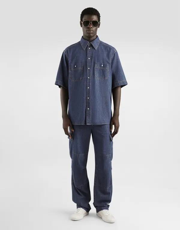 Dolce & Gabbana Denim Shirt Denim Multi-colored