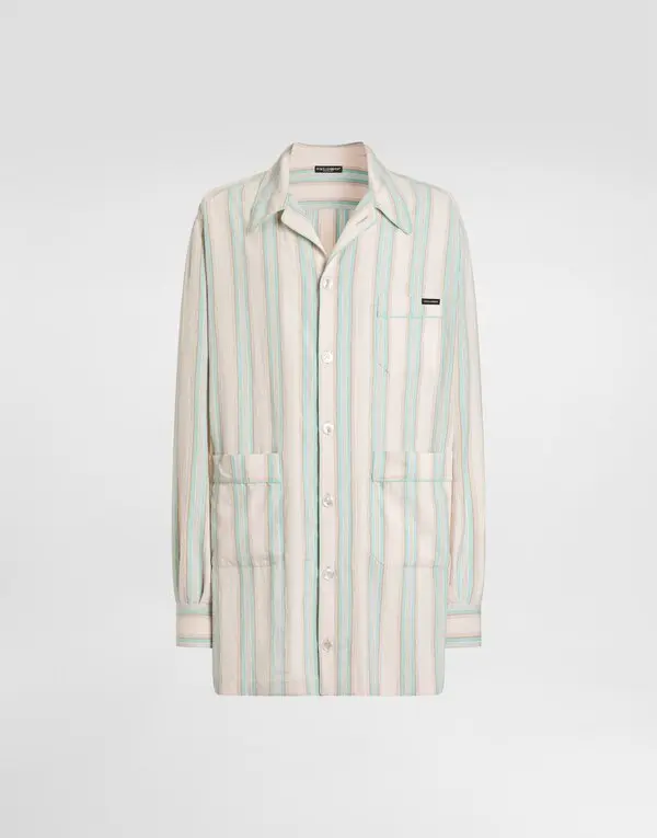 Dolce & Gabbana Striped Fabric Vanity Shirt Shirts