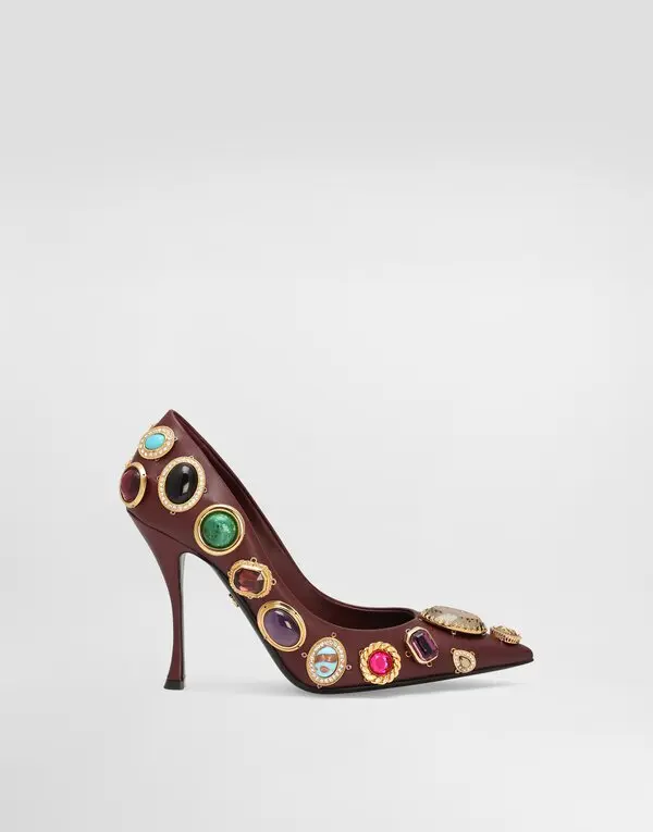 Dolce & Gabbana Pumps With Stone Embroidery Pumps And Slingback