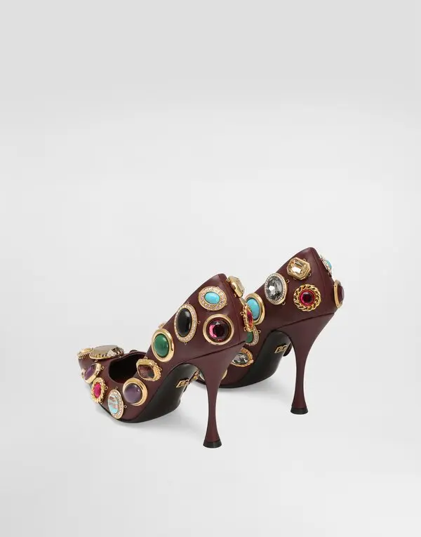 Dolce & Gabbana Pumps With Stone Embroidery Pumps And Slingback