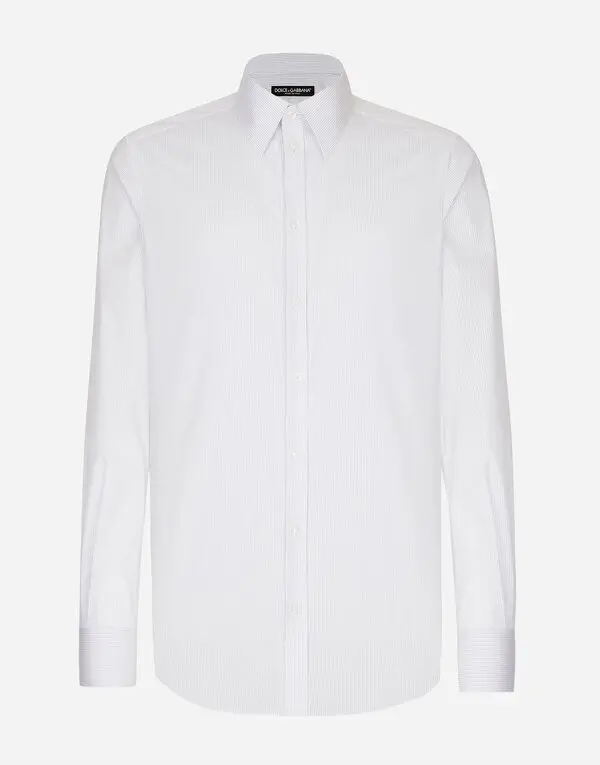 Dolce & Gabbana Stretch Cotton Martini-fit Shirt Shirts - Multicolor