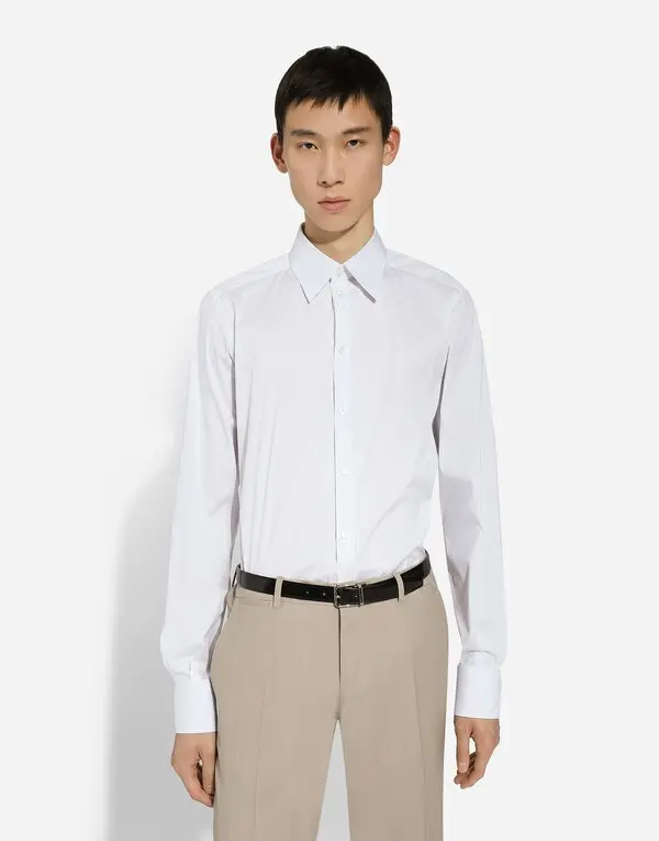 Dolce & Gabbana Stretch Cotton Martini-fit Shirt Shirts