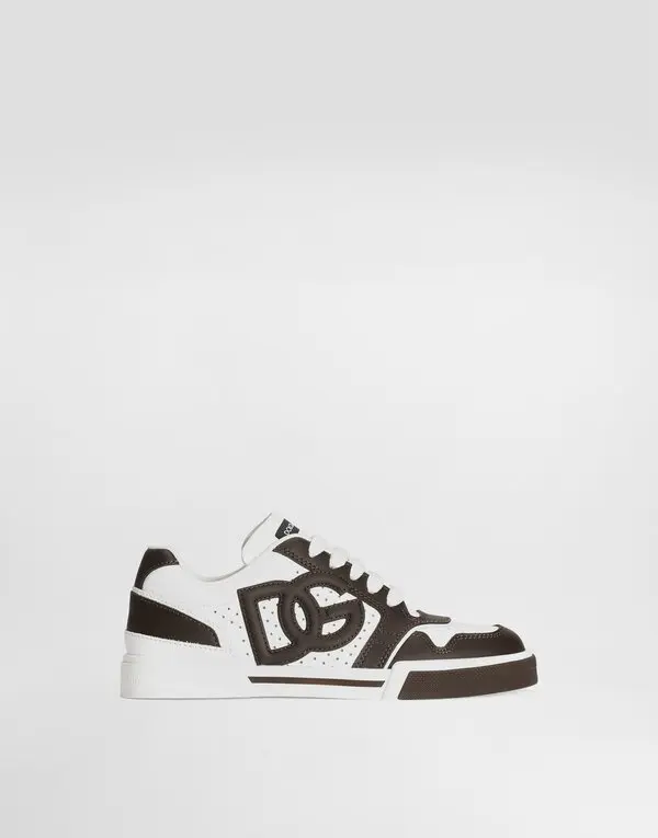 Dolce & Gabbana New Roma Sneakers In Calfskin - Multicolor