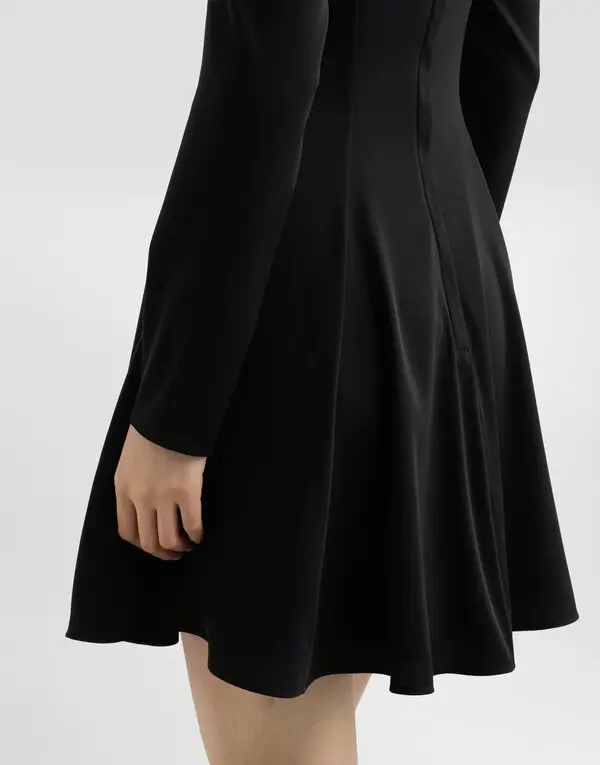 Dolce & Gabbana Cady Dress With Godet Line