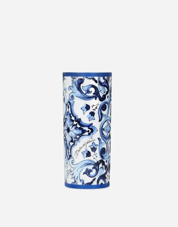 Dolce & Gabbana Cylindrical Porcelain Vase Vases - Multicolor
