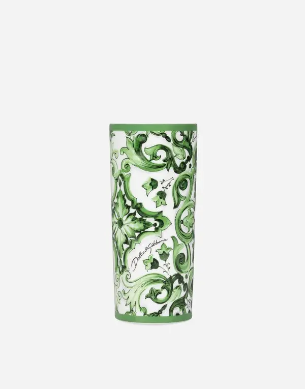 Dolce & Gabbana Cylindrical Porcelain Vase Vases - Multicolor