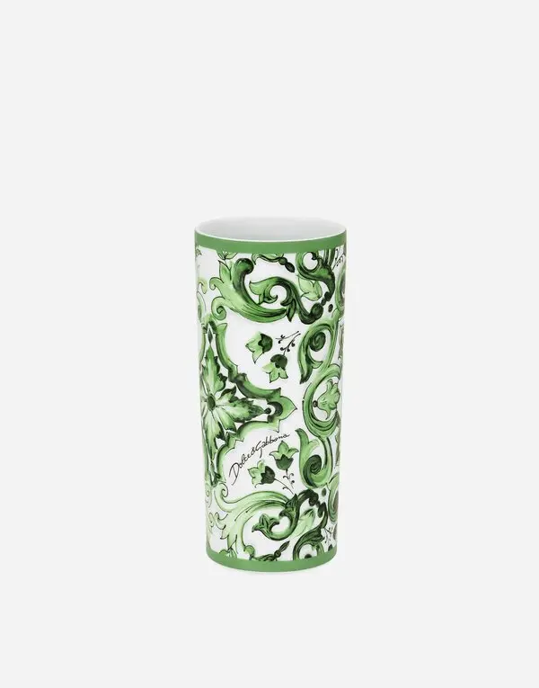 Dolce & Gabbana Cylindrical Porcelain Vase Vases
