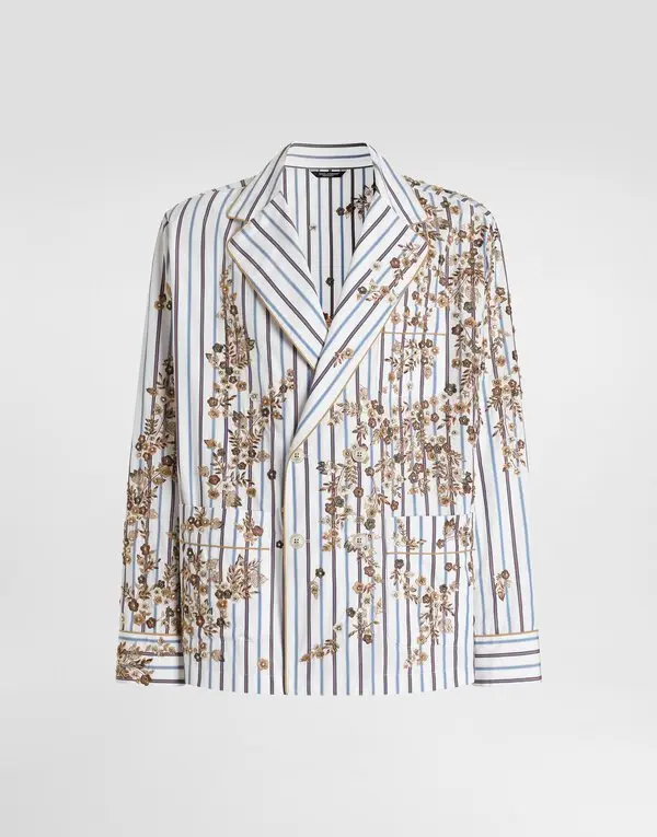 Dolce & Gabbana Vanity Robe With Embroidery Shirts Multi-colored - Multicolor