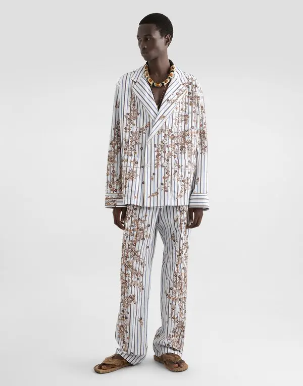 Dolce & Gabbana Vanity Robe With Embroidery Shirts Multi-colored