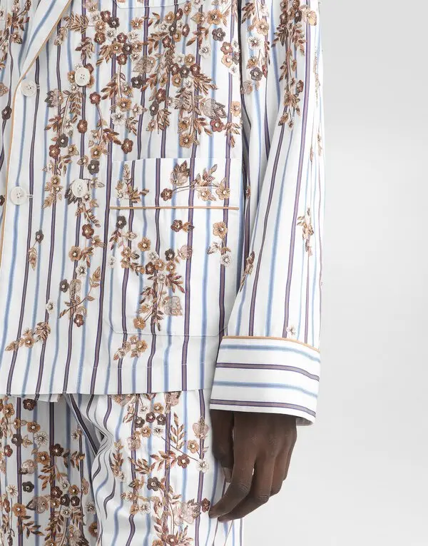 Dolce & Gabbana Vanity Robe With Embroidery Shirts Multi-colored