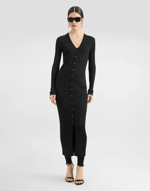 Dolce & Gabbana Ribbed Wool Leggings Pants And Shorts