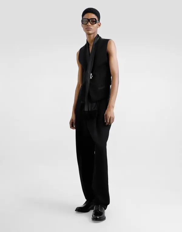 Dolce & Gabbana Wool Gabardine Vest