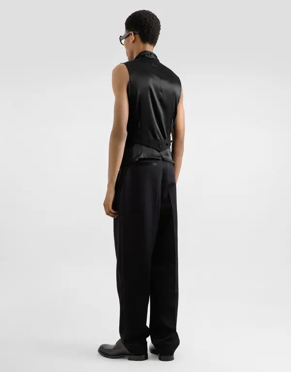 Dolce & Gabbana Wool Gabardine Vest