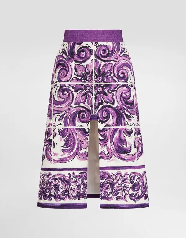 Dolce & Gabbana Majolica-print Skirt Skirts