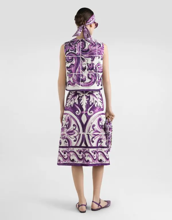 Dolce & Gabbana Majolica-print Skirt Skirts