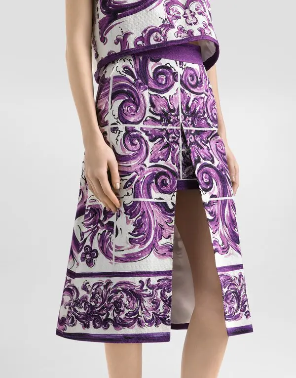 Dolce & Gabbana Majolica-print Skirt Skirts