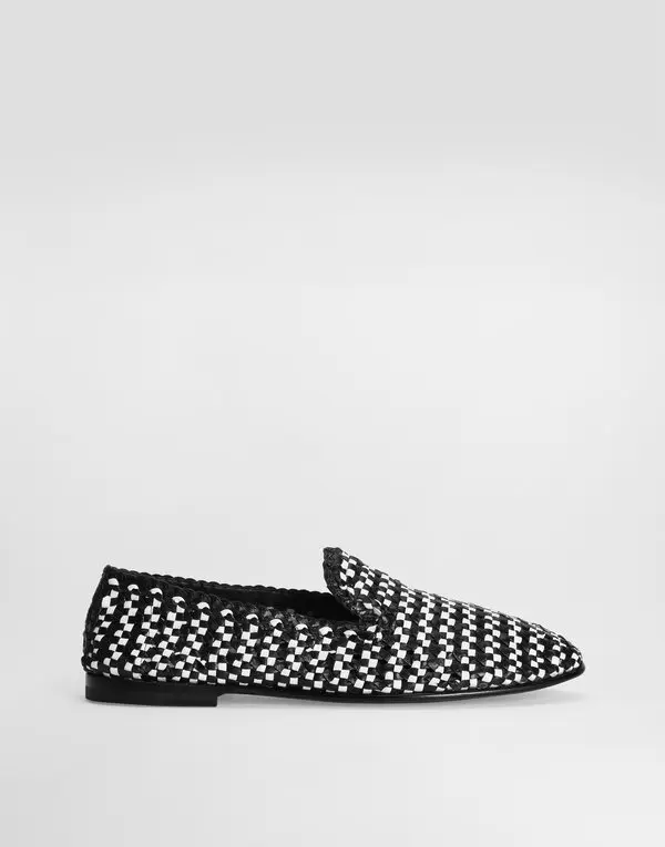 Dolce & Gabbana Woven Leather Loafers - Multicolor