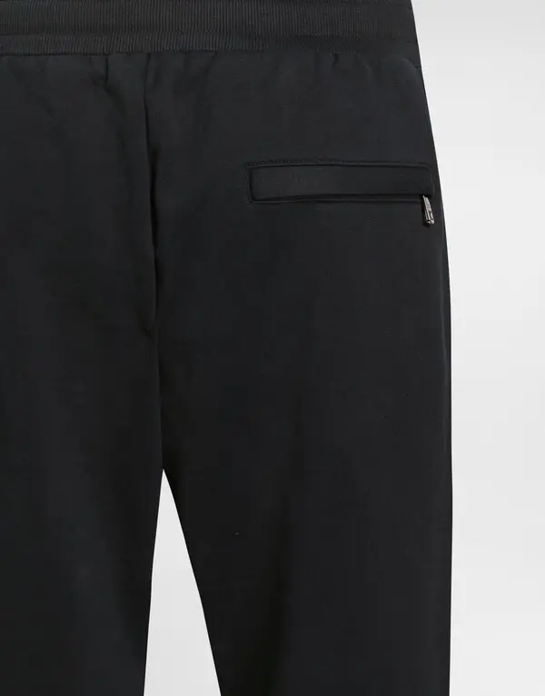 Dolce & Gabbana Jersey Trousers With Heraldic Patch - Blue