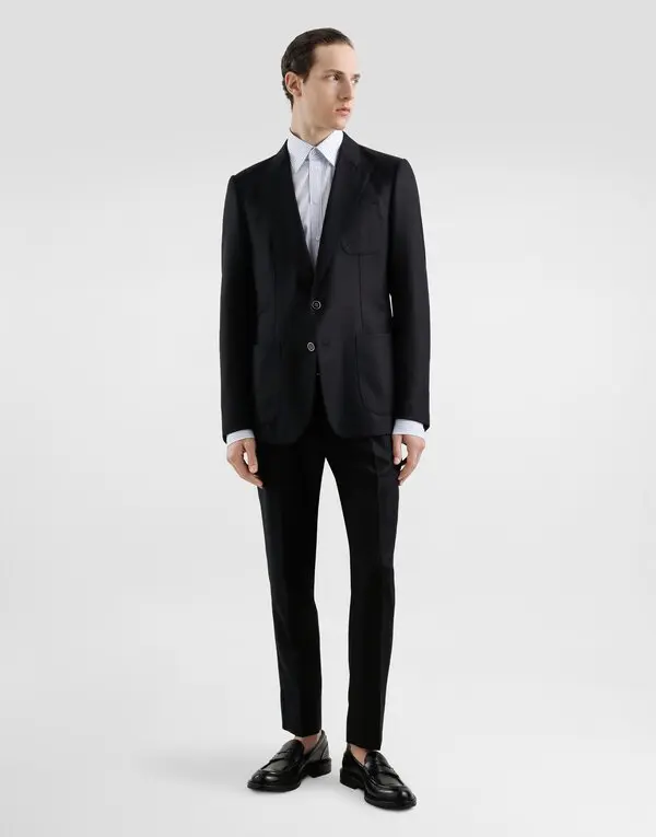 Dolce & Gabbana Wool Pants With Double Darts Pants And Shorts