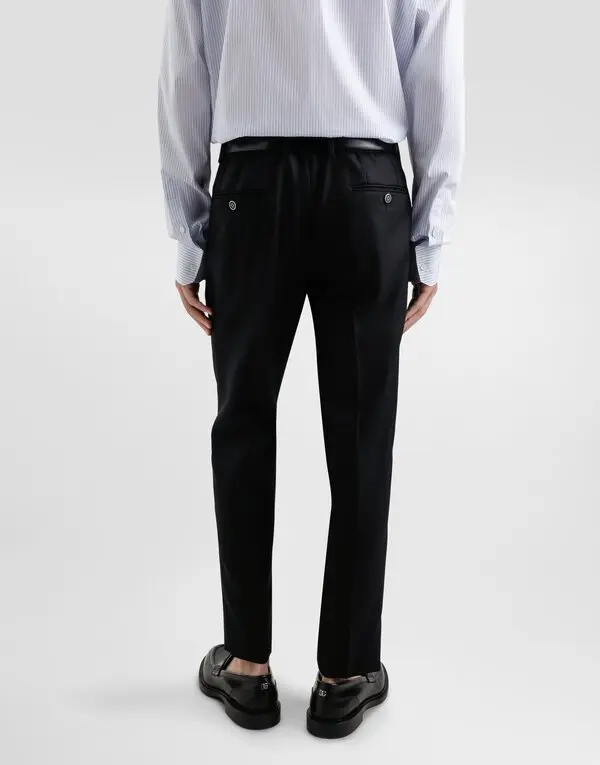 Dolce & Gabbana Wool Pants With Double Darts Pants And Shorts
