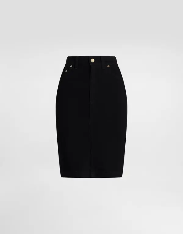 Dolce & Gabbana Denim Midi Skirt Denim And Jeans Multi-colored