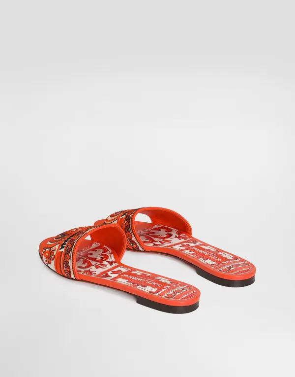 Dolce & Gabbana Ciabatta Flat Slides And Mules - Multicolor