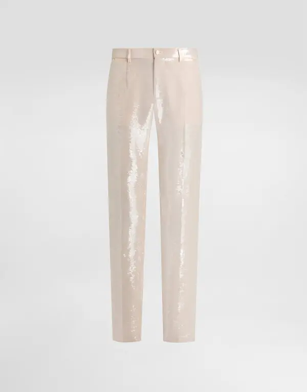 Dolce & Gabbana Sequin Trousers Pants And Shorts Sequins