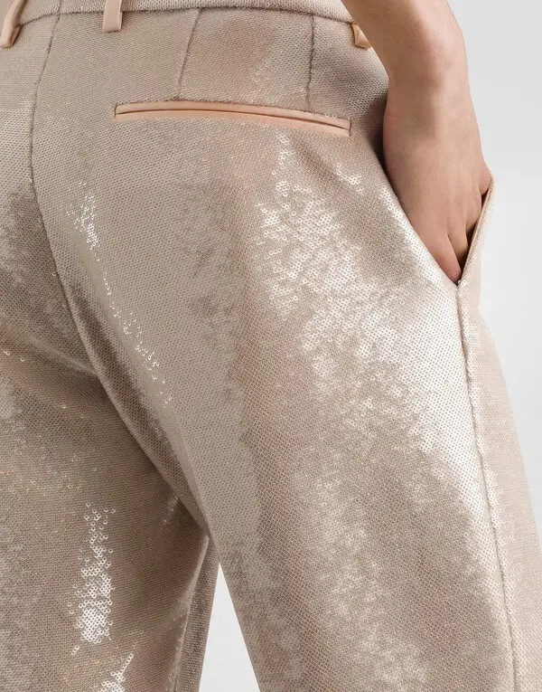 Dolce & Gabbana Sequin Trousers Pants And Shorts Sequins