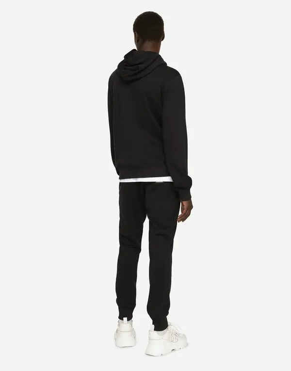 Dolce & Gabbana Jersey Zip-up Hoodie Sweatshirts Cotton - Blue