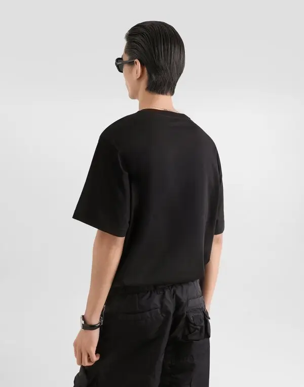 Dolce & Gabbana Jersey T-shirt With Patch T-shirts And Polos