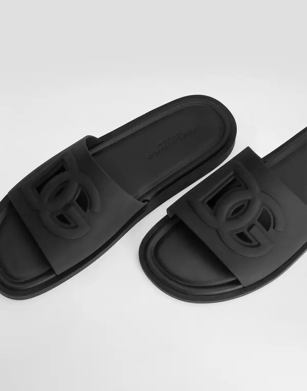 Dolce & Gabbana Rubber Beachwear Sliders Sandals And Slides Rubber